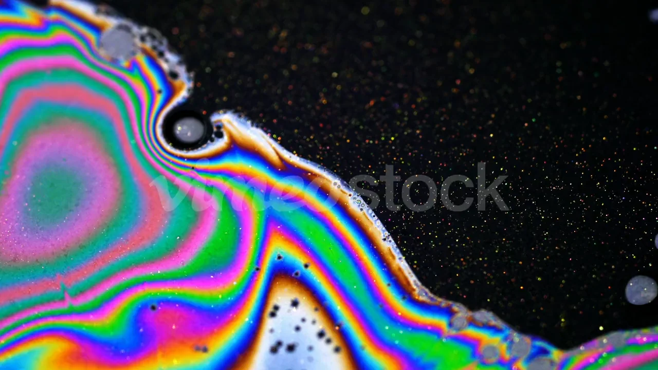 4K abstract colorful fluid animation of vibrant neon colors and ...