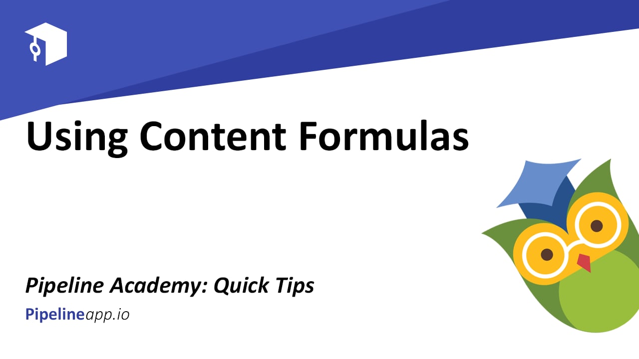Using Content Formulas on Vimeo