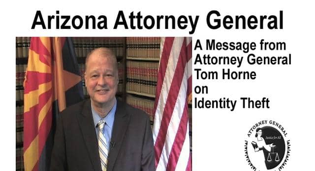 Arizona Attorney General Tom Horne on Identity Theft on Vimeo