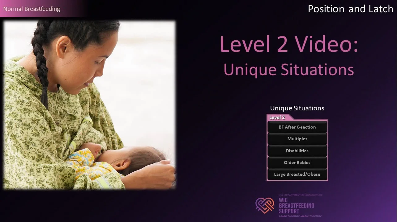 WIC Level 2 B - 4-4-B-Level2-PositionAndLatch-Unique Situations on Vimeo