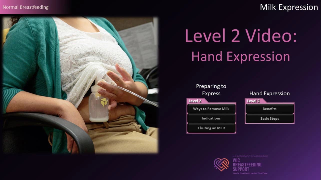 WIC Level 2 B - 4-6-B-Level2-MilkExpression-HandExpression on Vimeo
