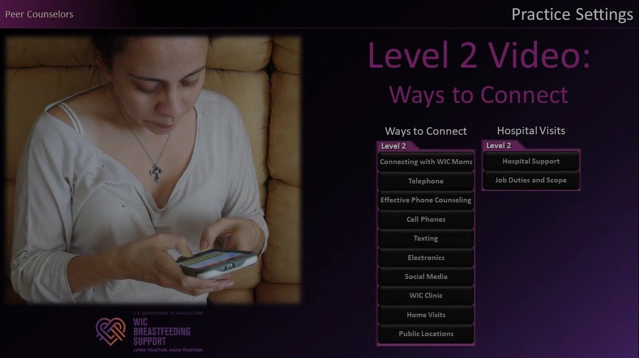 WIC Level 2 C - 7-C-Level2-PeerCounselors-WaysToConnect on Vimeo