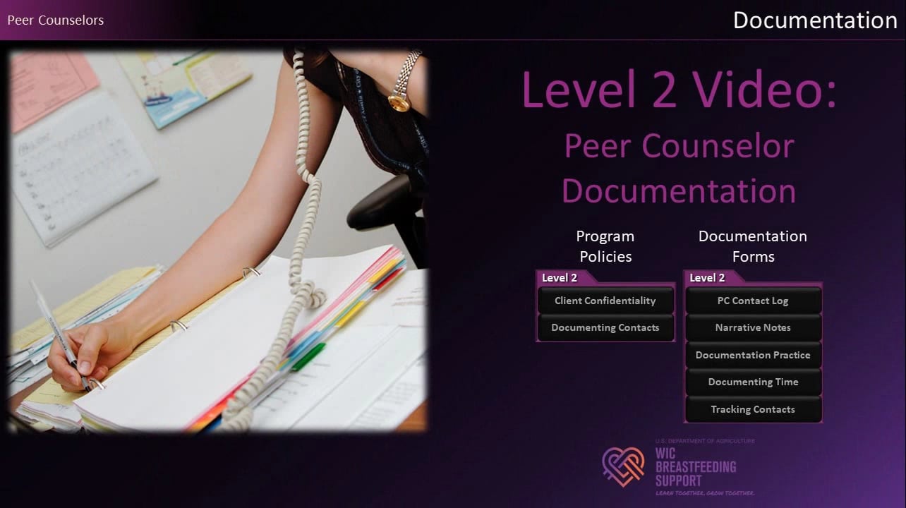 WIC Level 2 C - 7-E-Level2-PeerCounselors-PeerCounselorDocumentation on ...