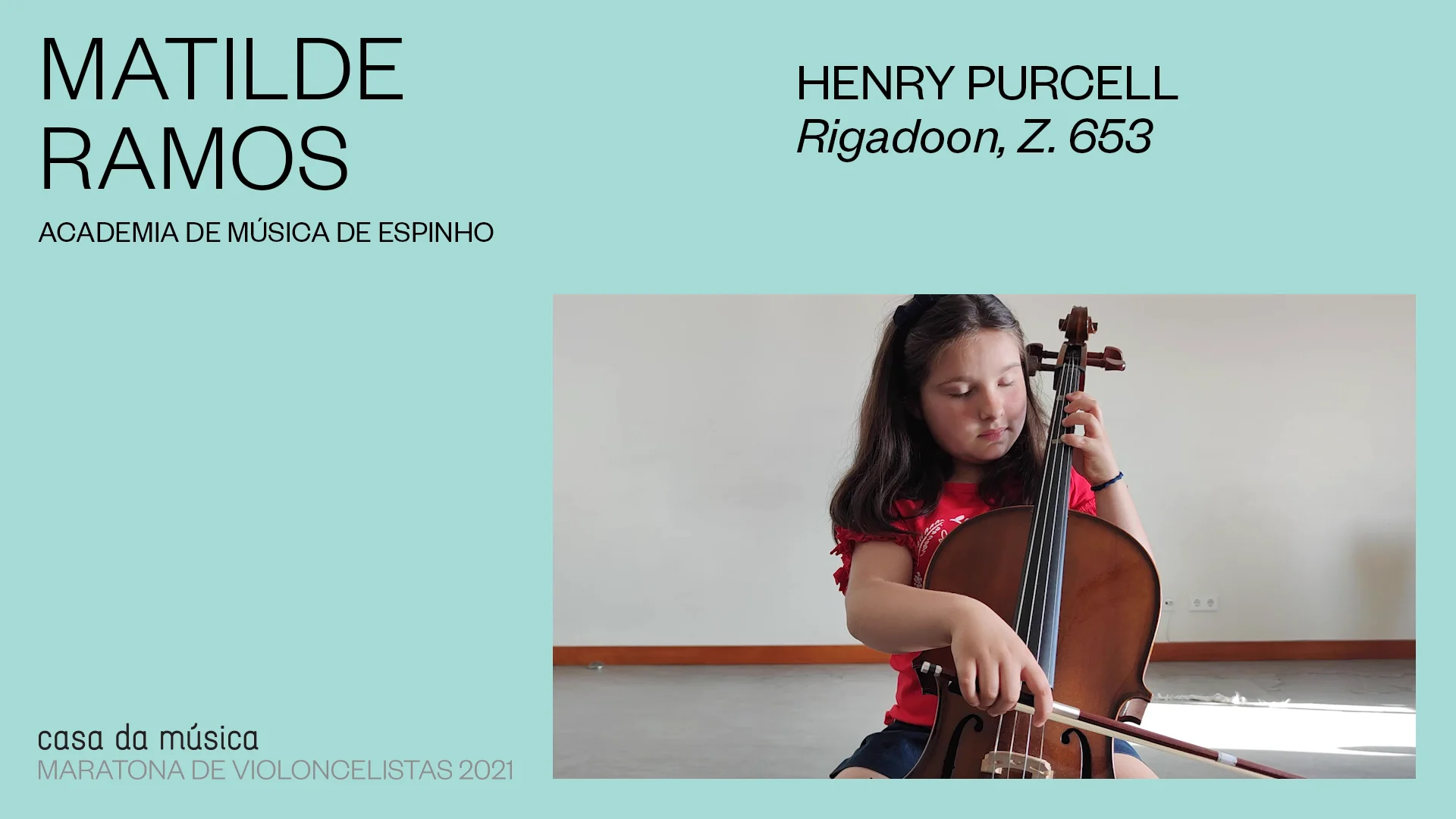 Matilde Ramos - Academia de Música de Espinho - Henry Purcell, Rigadoon ...