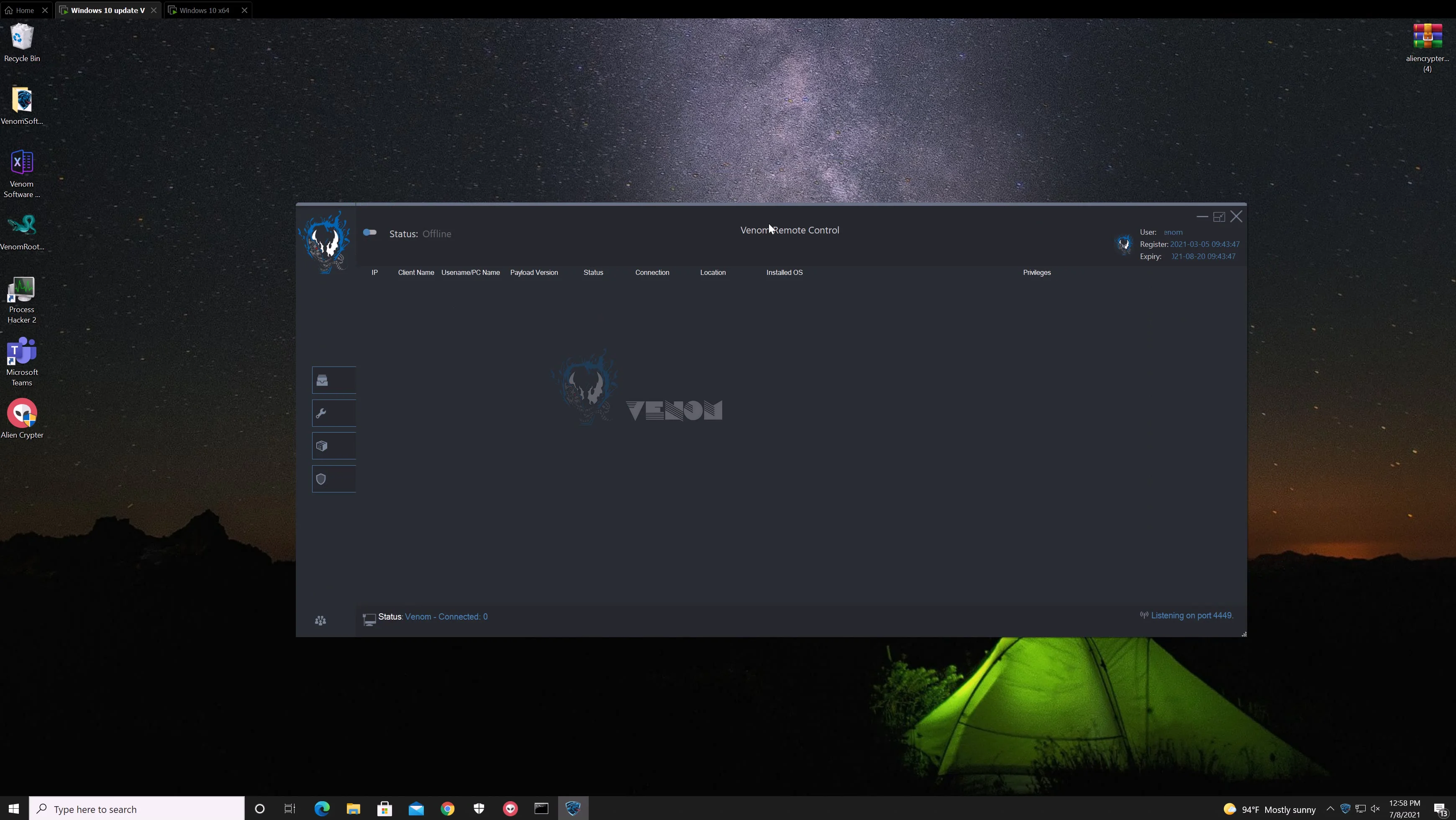 Venom RAT in Action with Alien Crypter FUD 100% Bypassing WD.mp4 on Vimeo