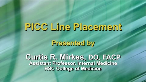 PICC Line Insertion Procedure Video on Vimeo