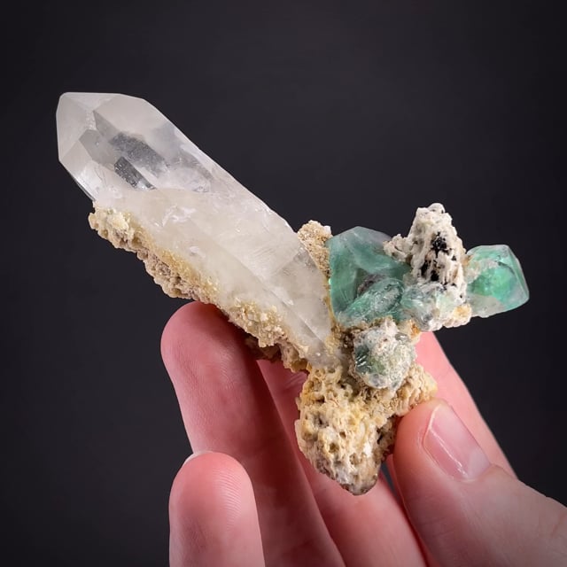 Quartz with Fluorite and Feldspar | Erongo Mountains, Karibib, Erongo ...