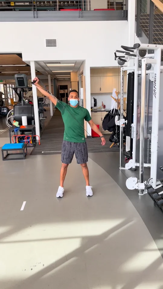 Cable Diagonal Shoulder Flexion PNF