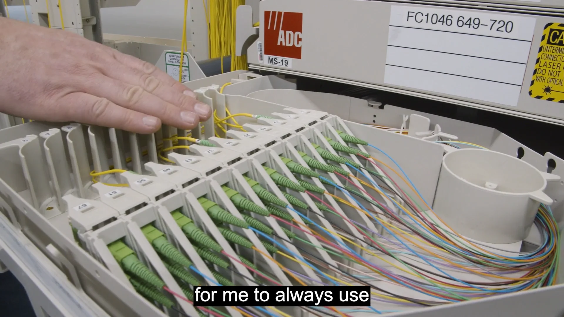 Part 2 - Connecting Fiber in the CO on Vimeo