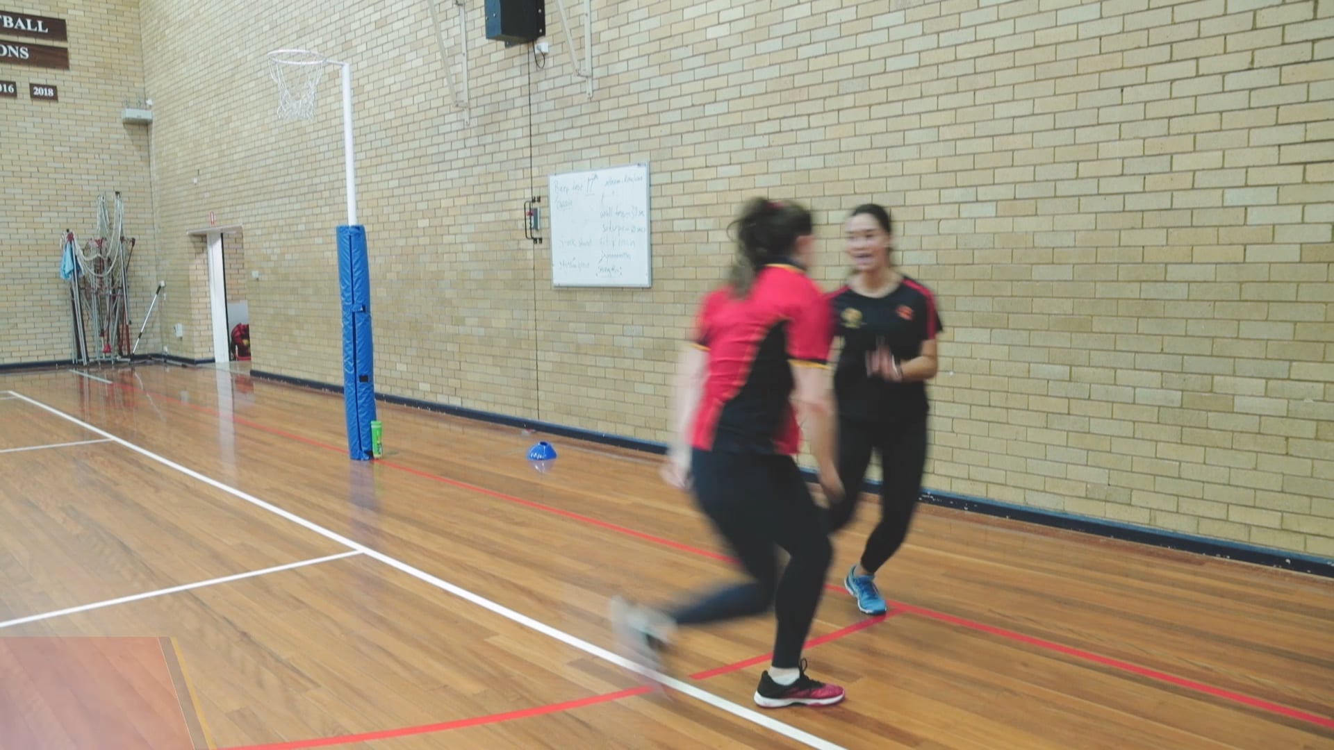Netball Modules - Defensive Shadowing Drill on Vimeo