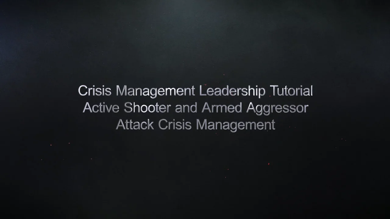 Active Shooter - RSM_CMLP 2.1_Active Shooter and Armed Aggressor Attack ...