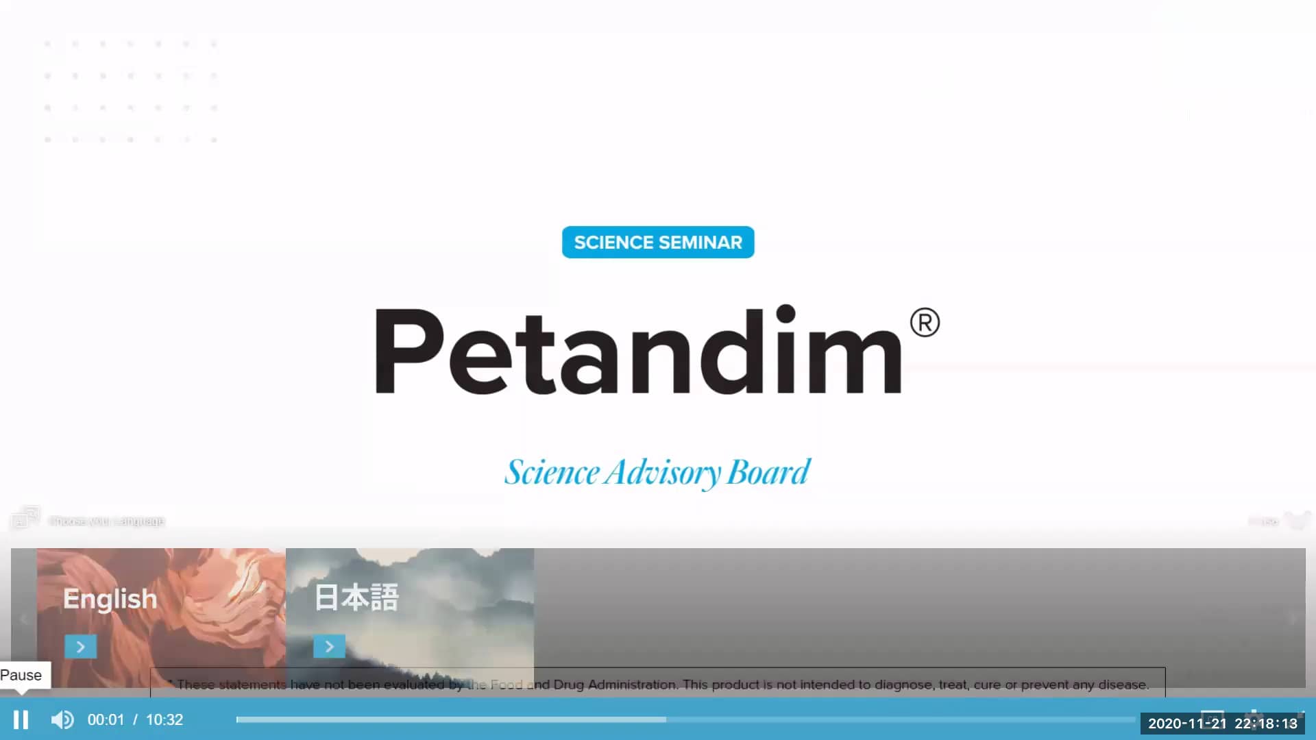 PETANDIM Science Seminar Nov 2020 on Vimeo