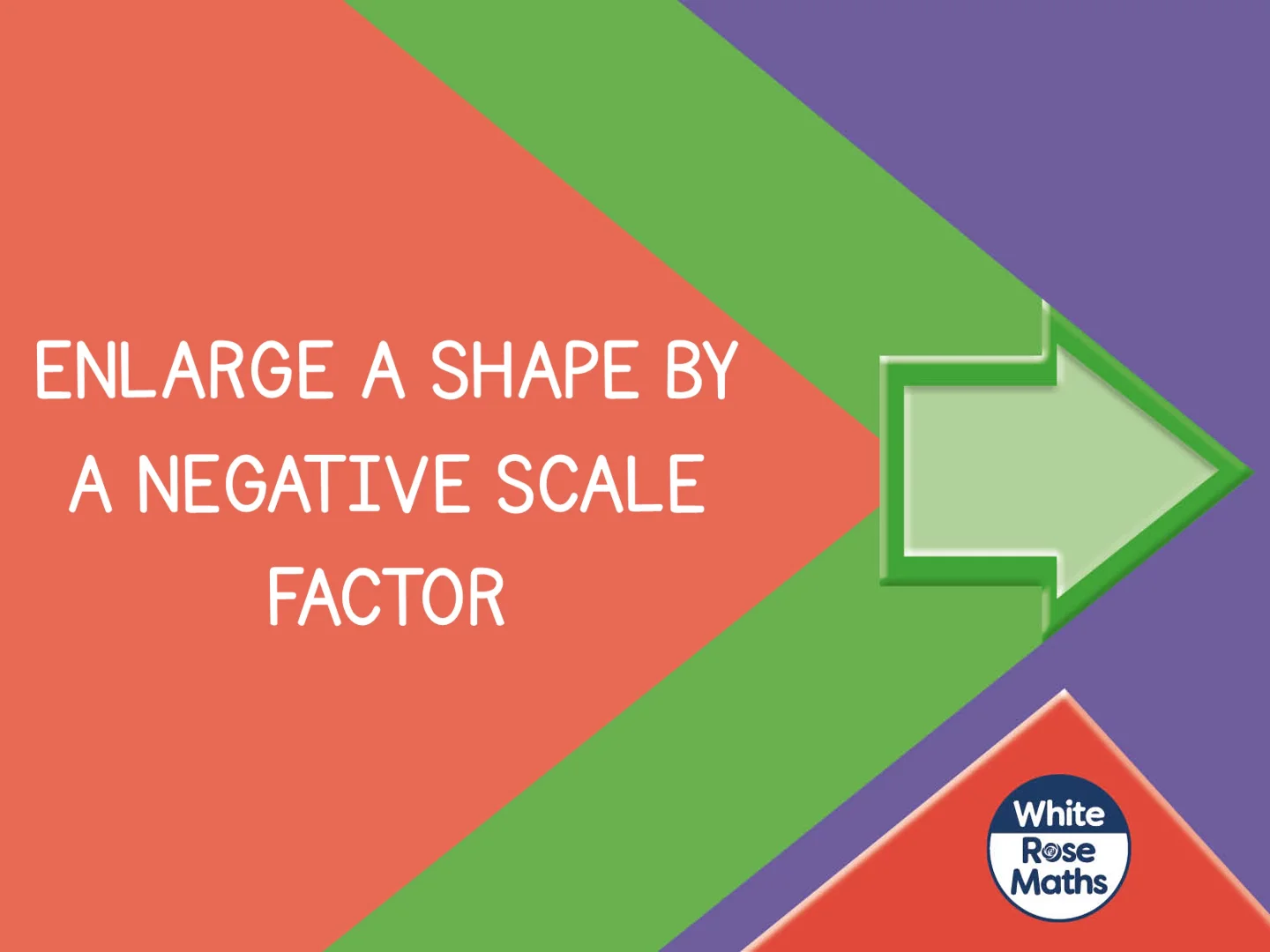 Aut10.1.3 - Enlarge a shape by a negative scale factor