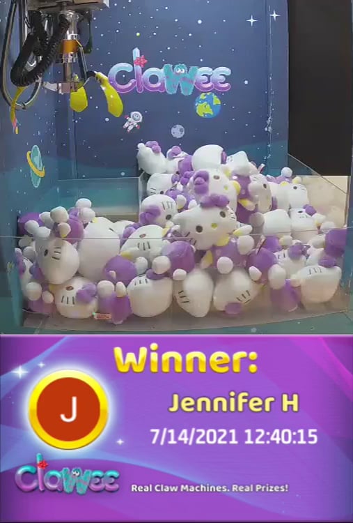 I played Clawee and won a real prize! Check it out! --->