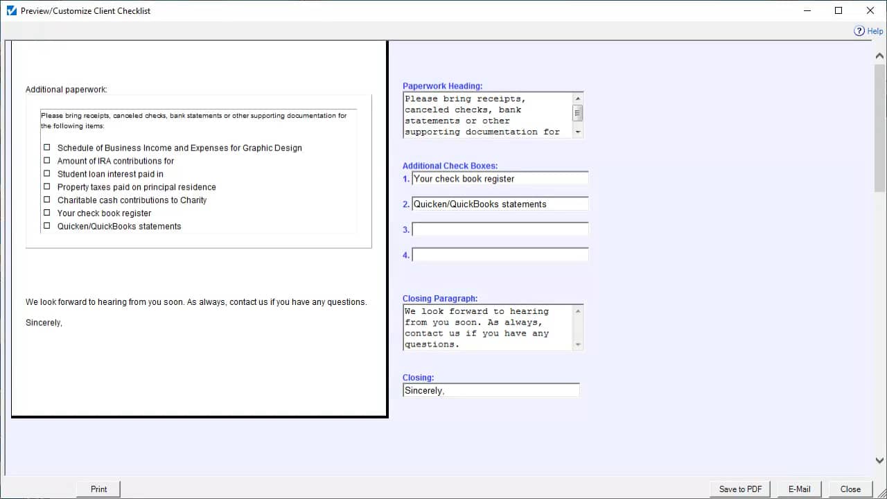 Intuit - ProSeries Tax Software - Client Checklist on Vimeo