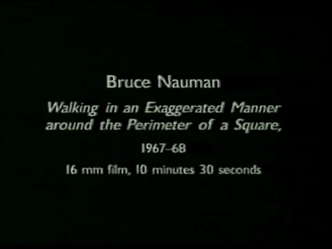 -WALKING IN AN EXAGGERATED MANNER AROUND THE PERIMETER OF A SQUARE ...