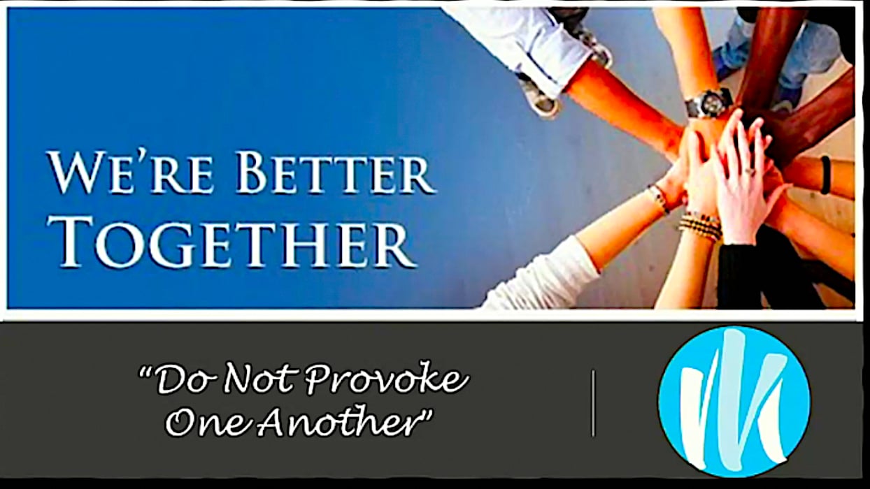 DO NOT PROVOKE ONE ANOTHER • Message By Aaron Stevens on Vimeo