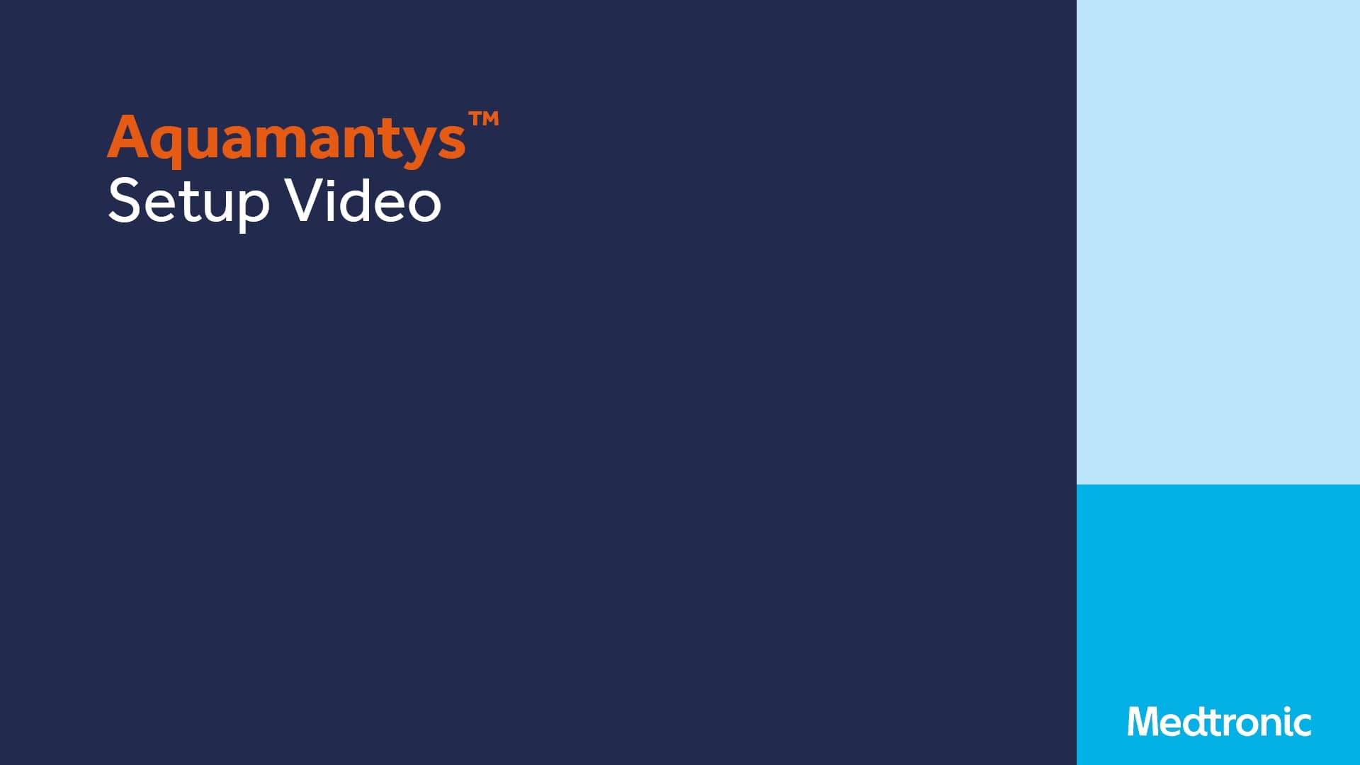 Aquamantys™ Setup Guide on Vimeo