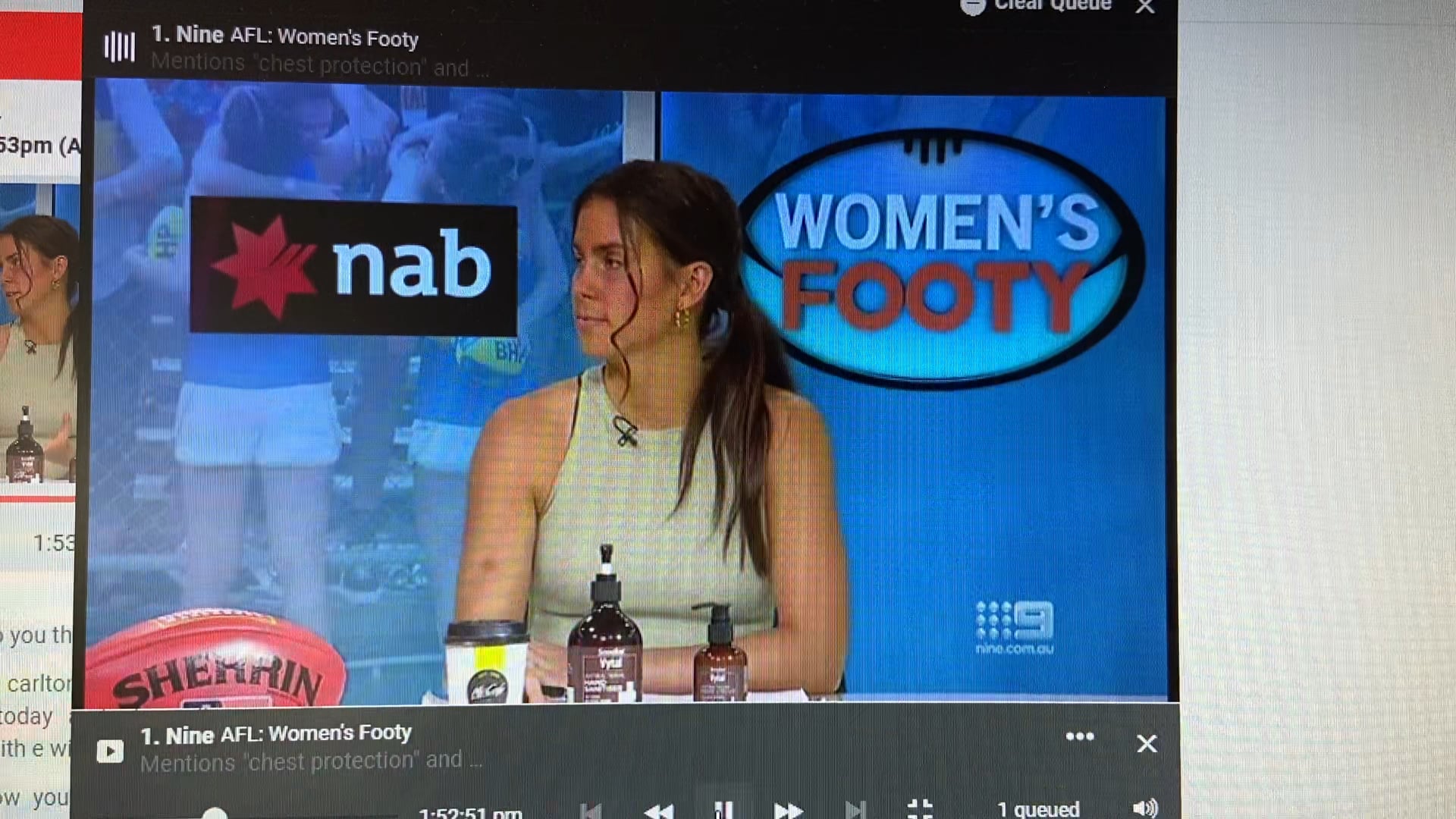Channel 9 - Women’s Footy - Boob Armour on Vimeo