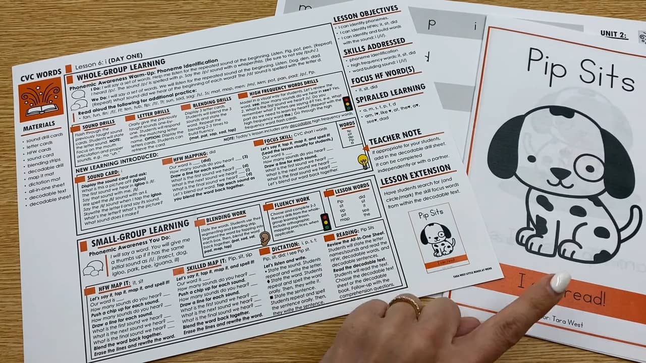 Guided Phonics + Beyond Science of Reading Unit 2 Lesson Plans Overview ...