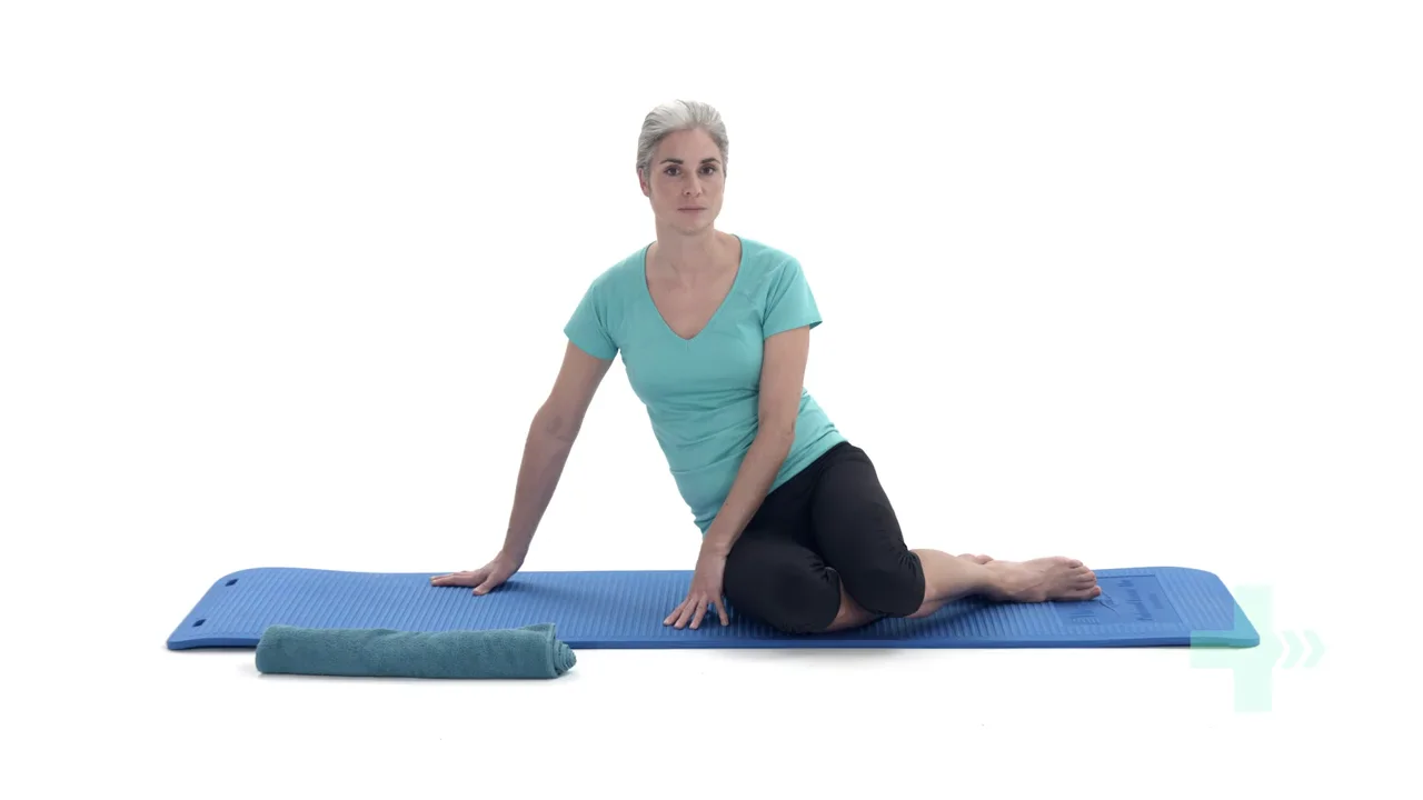 Longitudinal Thoracic Stretch Over Towel on Vimeo