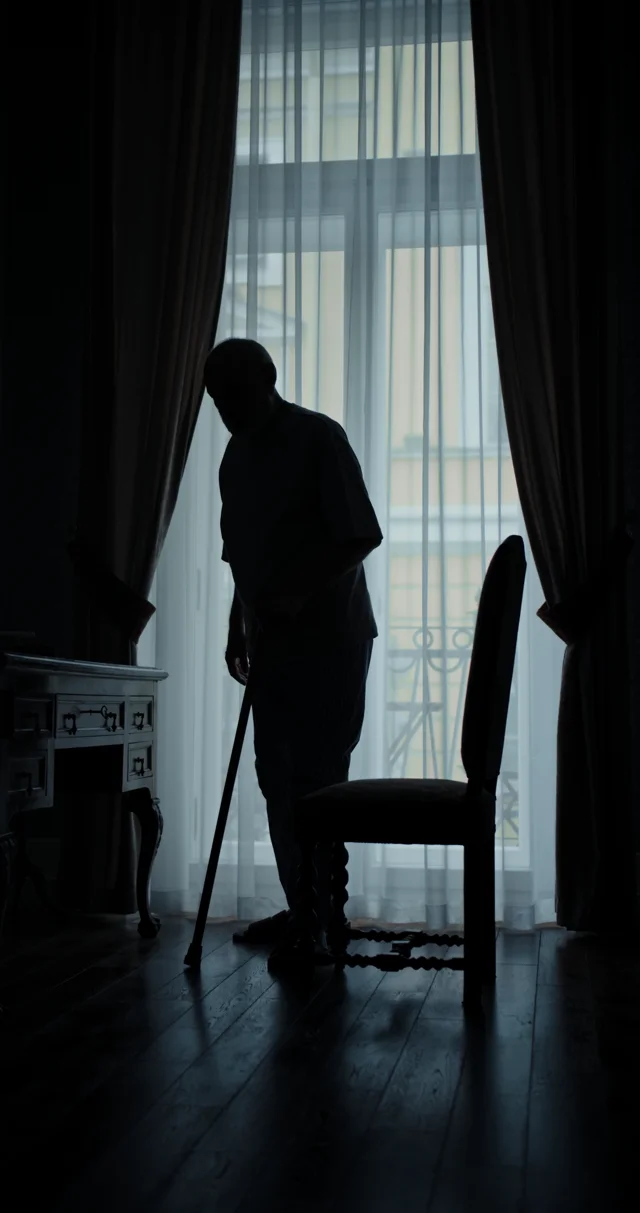 Alone Man In Room