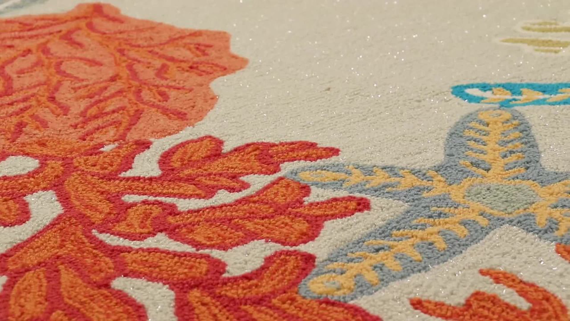 Ravella Ocean Scene Indoor/Outdoor Rug, 7'6"x9'6" - Beach Style ...