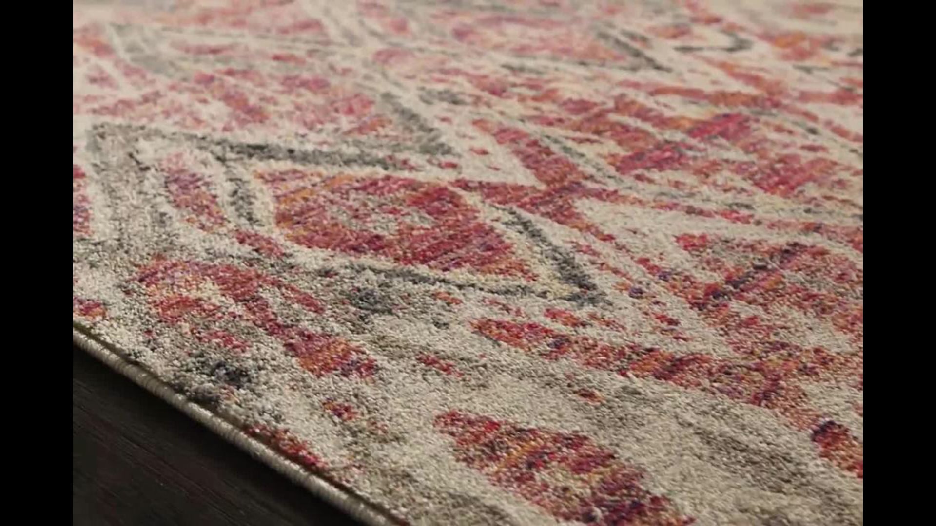 Loloi Javari Collection Rug, Berry/Ivory, 2'6"x8' - Contemporary - Hall ...