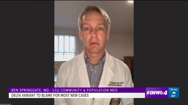 July 10, 2021 Delta Variant Dr. Benjamin Springgate WWL 5 PM 111.mp4 on ...