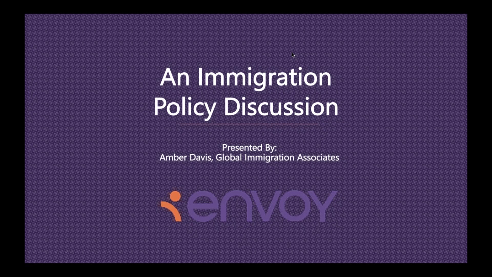 Immigration Policy Discussion With Global Immigration Associates on Vimeo