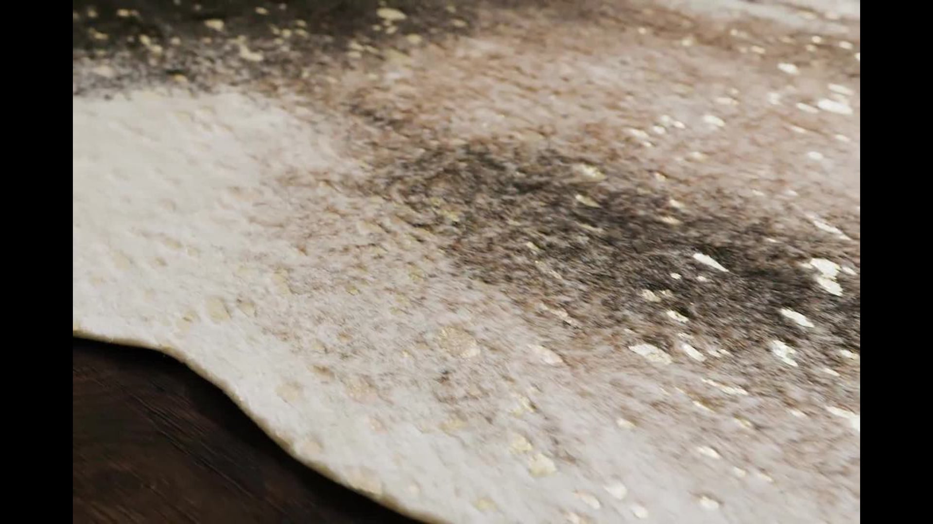 Brown and Gold Faux Cowhide Metallic Bryce Area Rug by Loloi II, 5'x6'6 ...