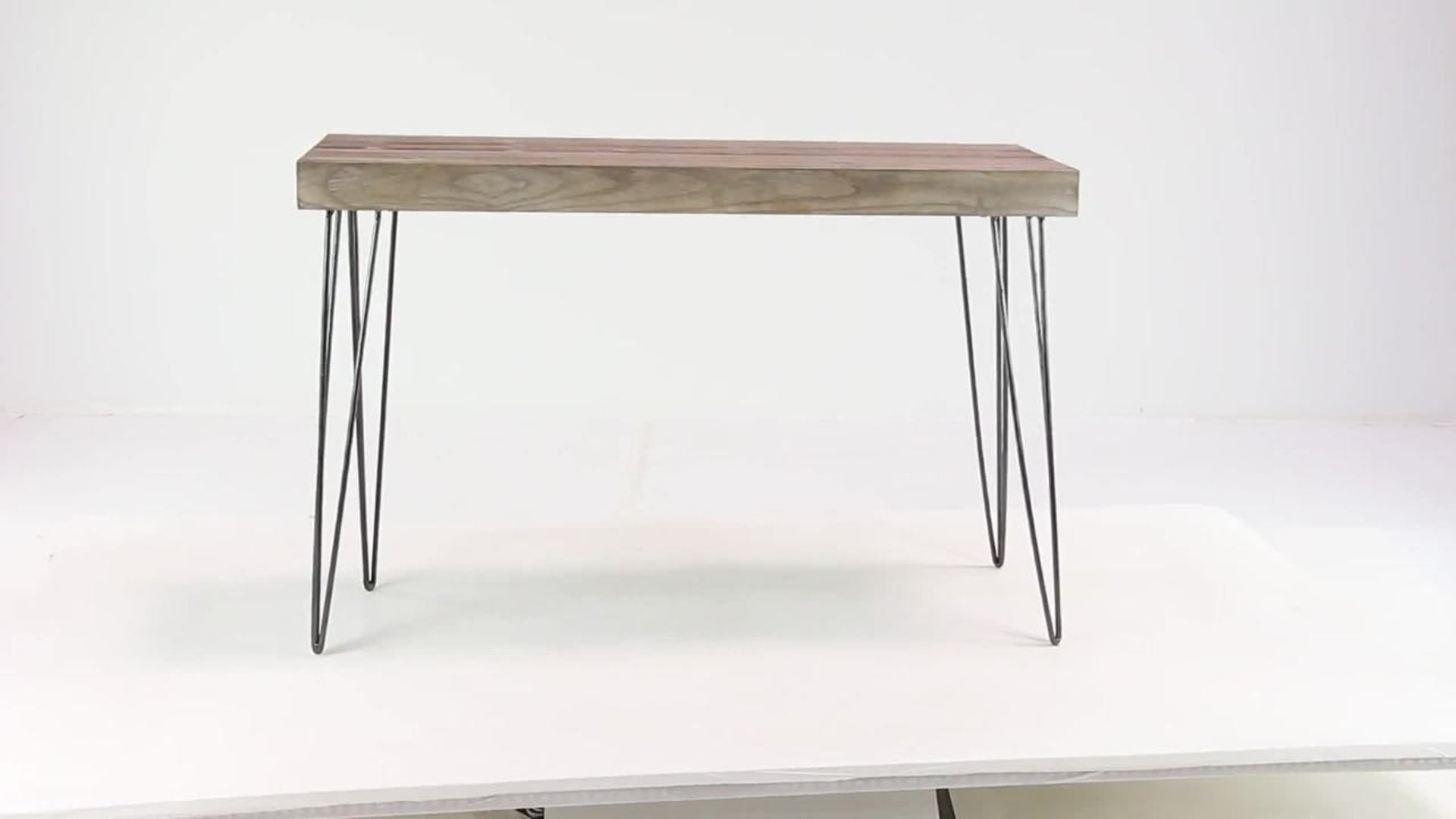 Modern Brown Wood Console Table 56974, 47" x 15" x 31" - Midcentury ...