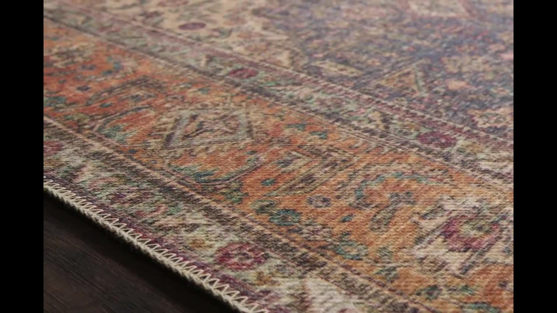 Plum Multi Loren LQ-02 Printed Area Rug by Loloi, 3'6"x5'6 ...