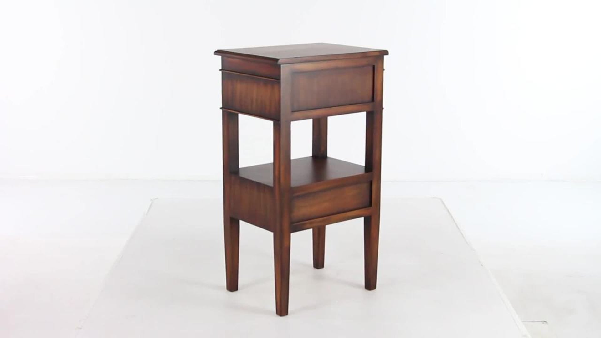Traditional Brown Wood Accent Table 90632 - Transitional - Side Tables ...