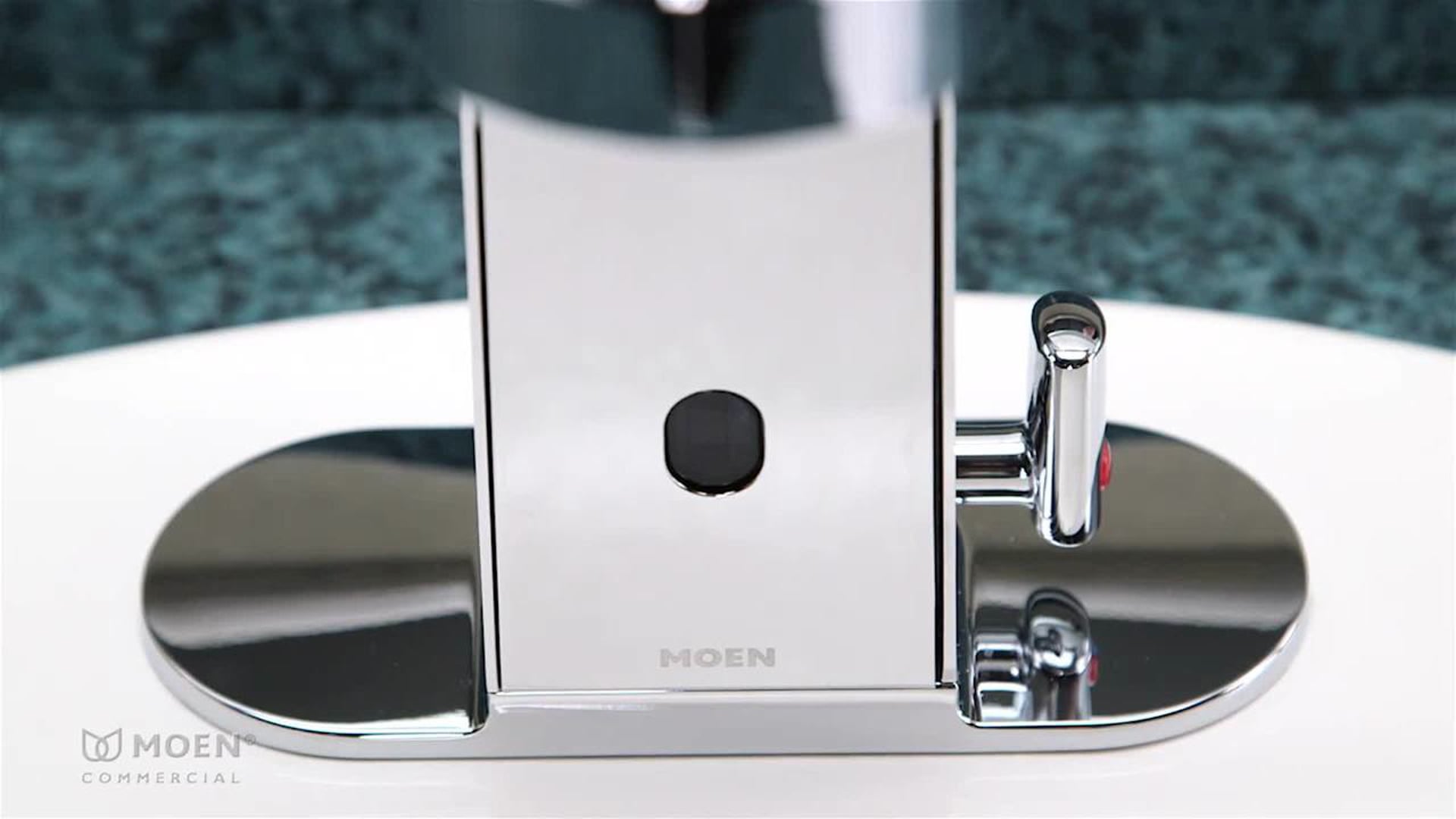 Moen M-Power Chrome Hands Free Sensor-Operated Lavatory Faucet ...