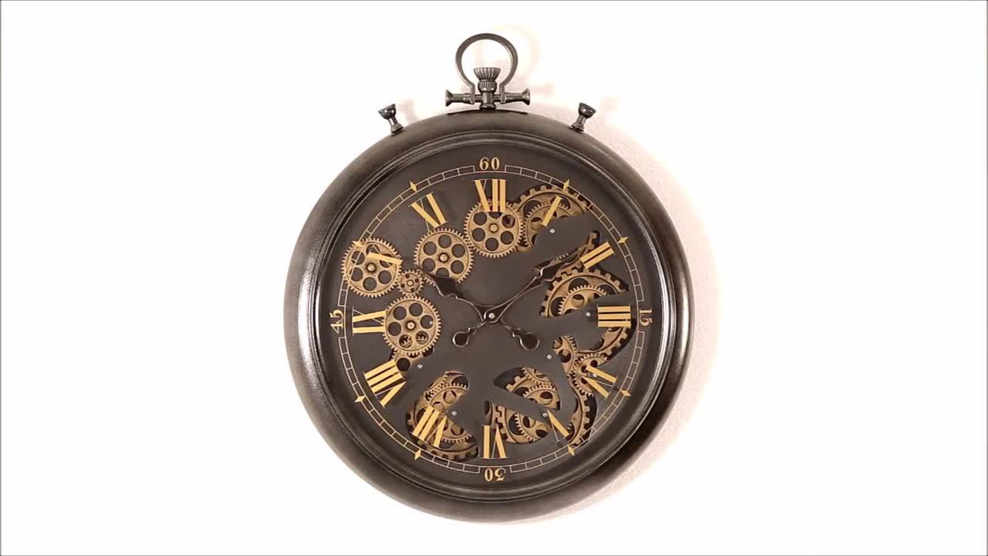 Yosemite Home Decor Sophisticated Design Modern Metal Pocket Gear Clock ...