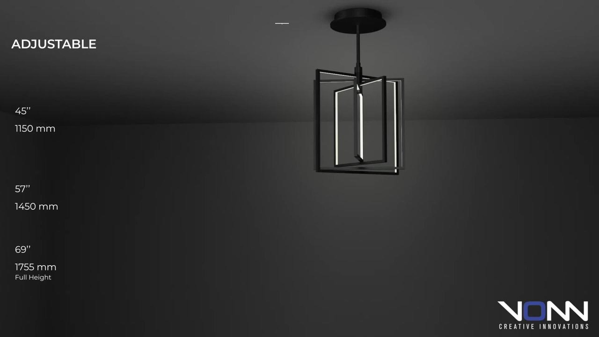 Radium 15" Integrated LED Oval Rotating Pendant Lighting Fixture ...