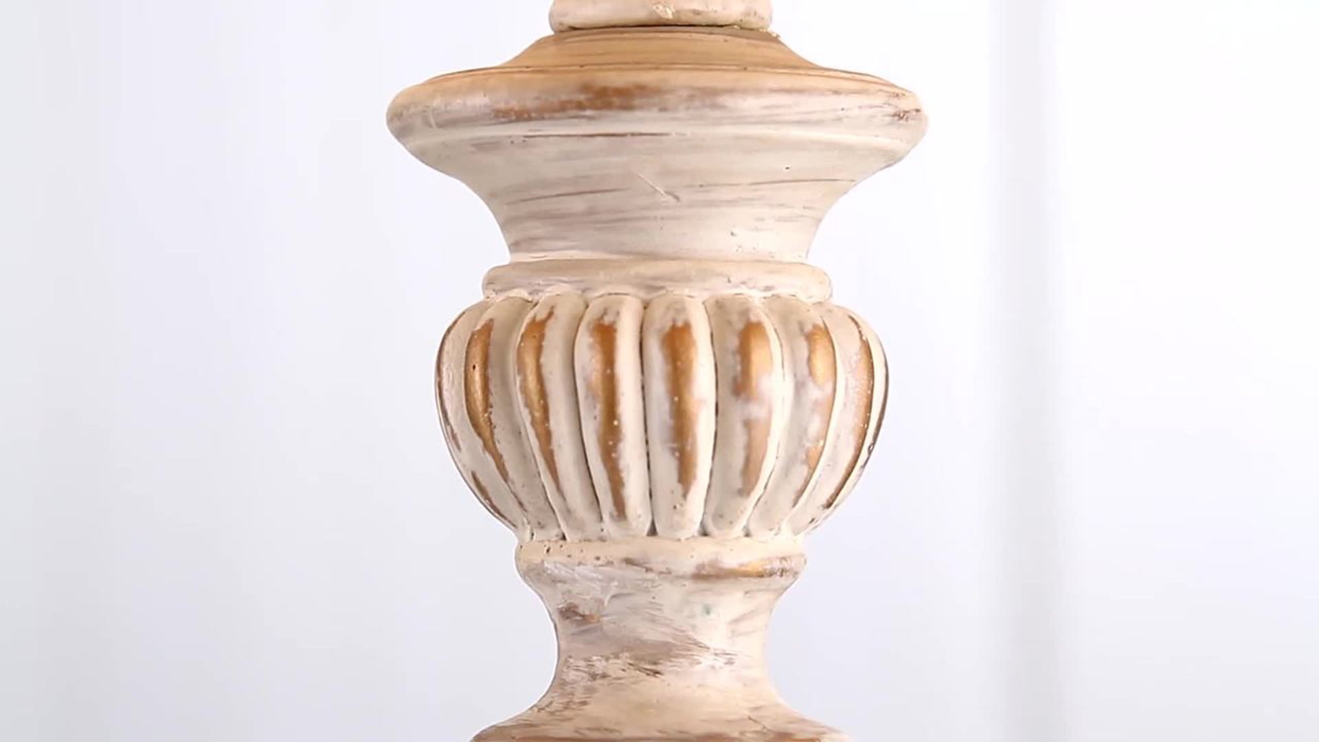 Regent 33" Rustic Resin LED Table Lamp, White Wash - Table Lamps - by ...