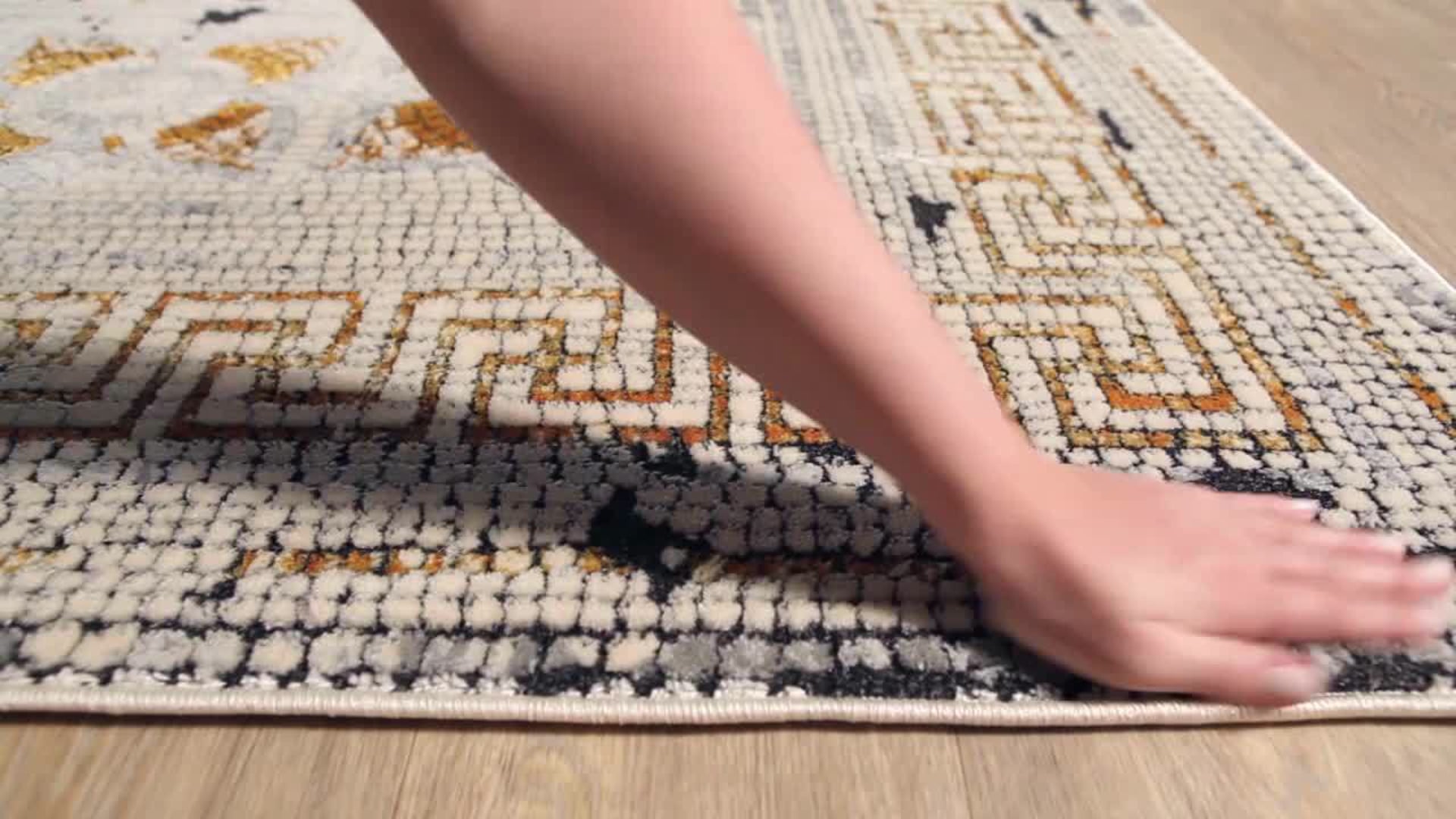 Venezia Updated Traditional Mustard, Bright Orange Area Rug, 9'3"x12'3 ...