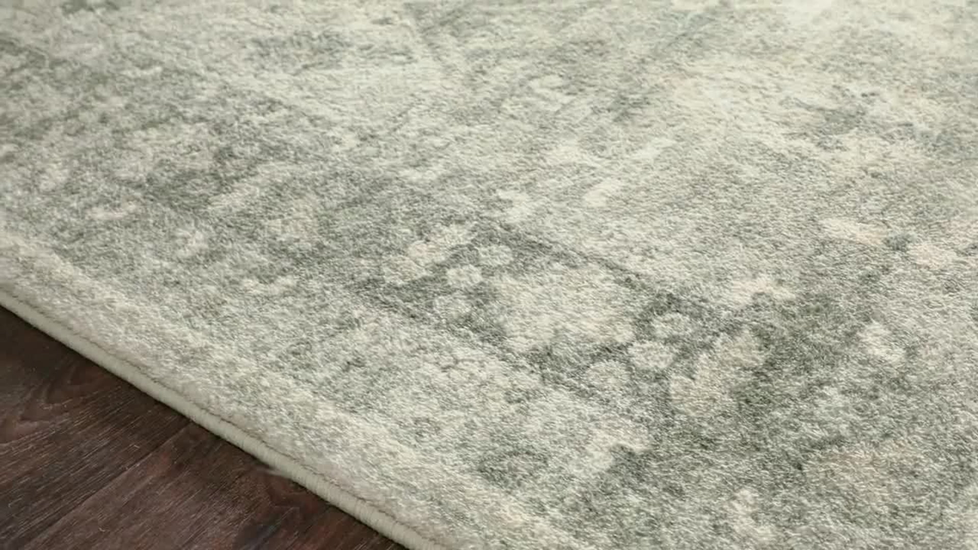 Loloi II Rosette Grey/Ivory 1'-6" x 1'-6" Sample Swatch - Southwestern ...