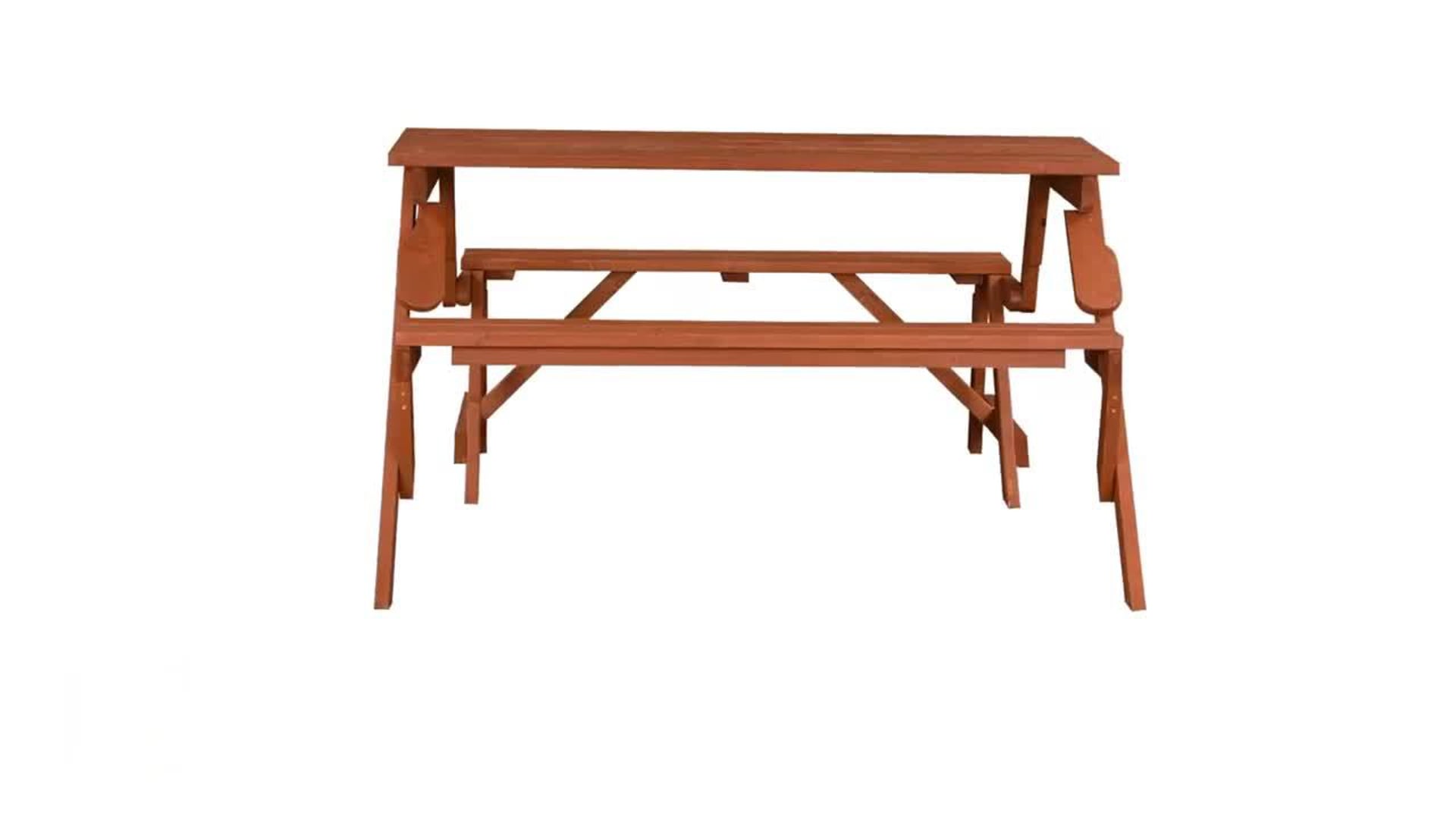 Convertible Picnic Table and Garden Bench - Transitional - Outdoor ...