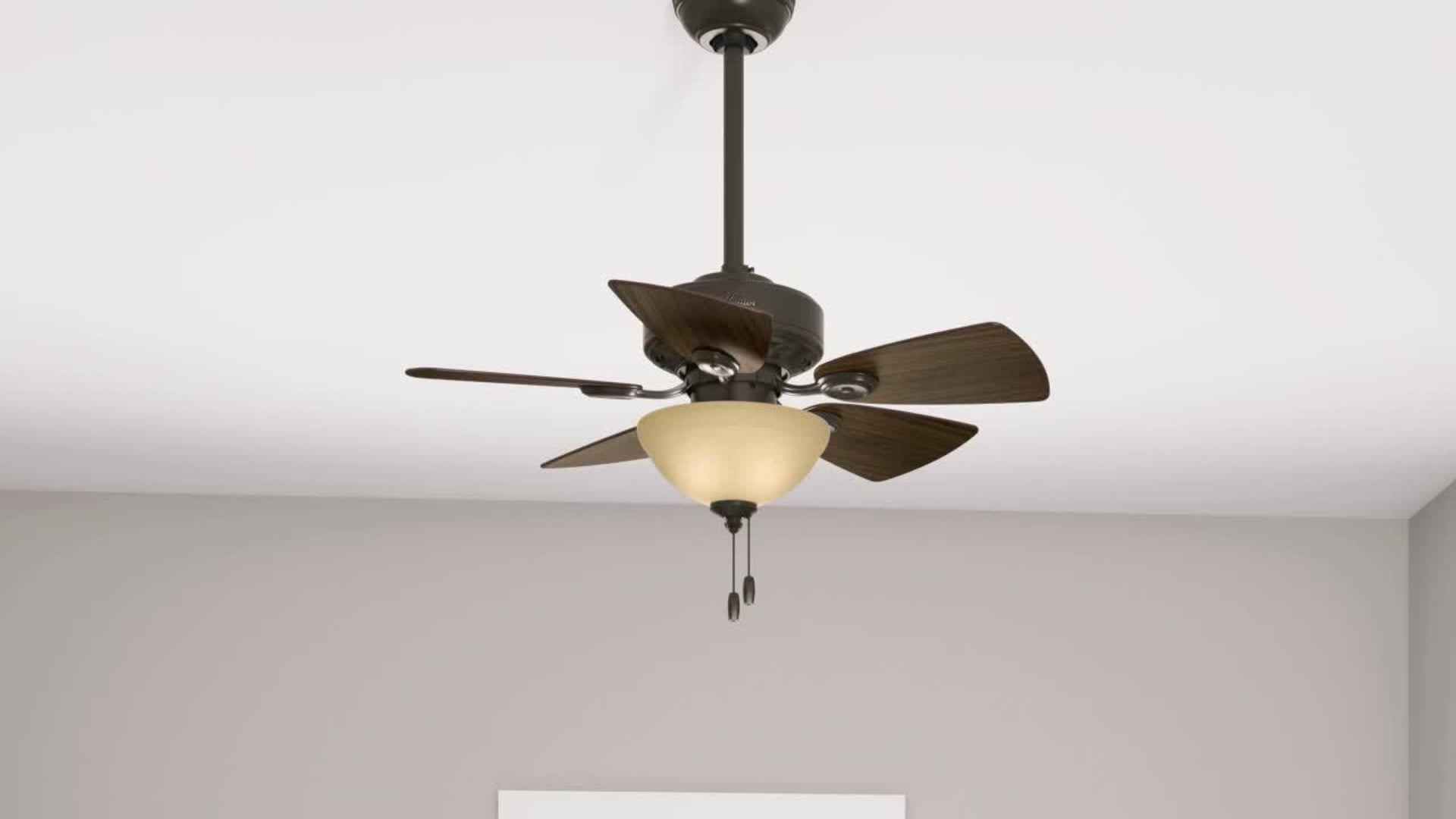 Hunter Fan Company Watson New Bronze Ceiling Fan With Light, 34 ...