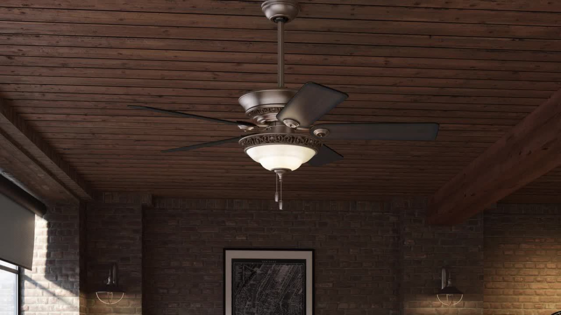 Hunter Italian Countryside 52" 3-LT Ceiling Fan 53200 - P.A. Cocoa, 52 ...