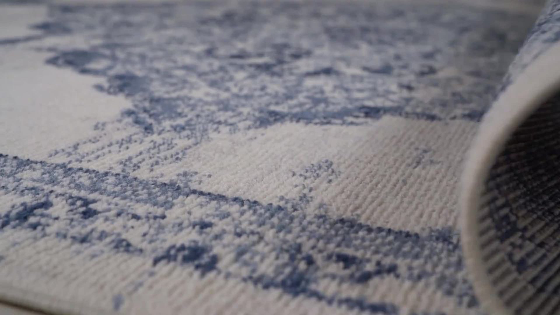 Alhambra Ornate Medallion Modern Runner Rug, 4x6 - Contemporary - Area ...