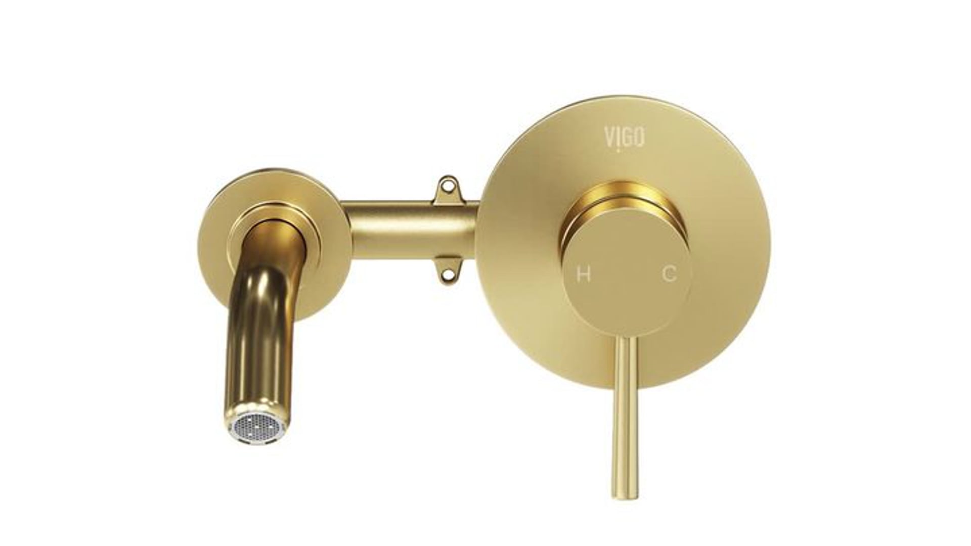 VIGO Olus 5" H Single Handle Wall Mount Bathroom Faucet - Contemporary ...