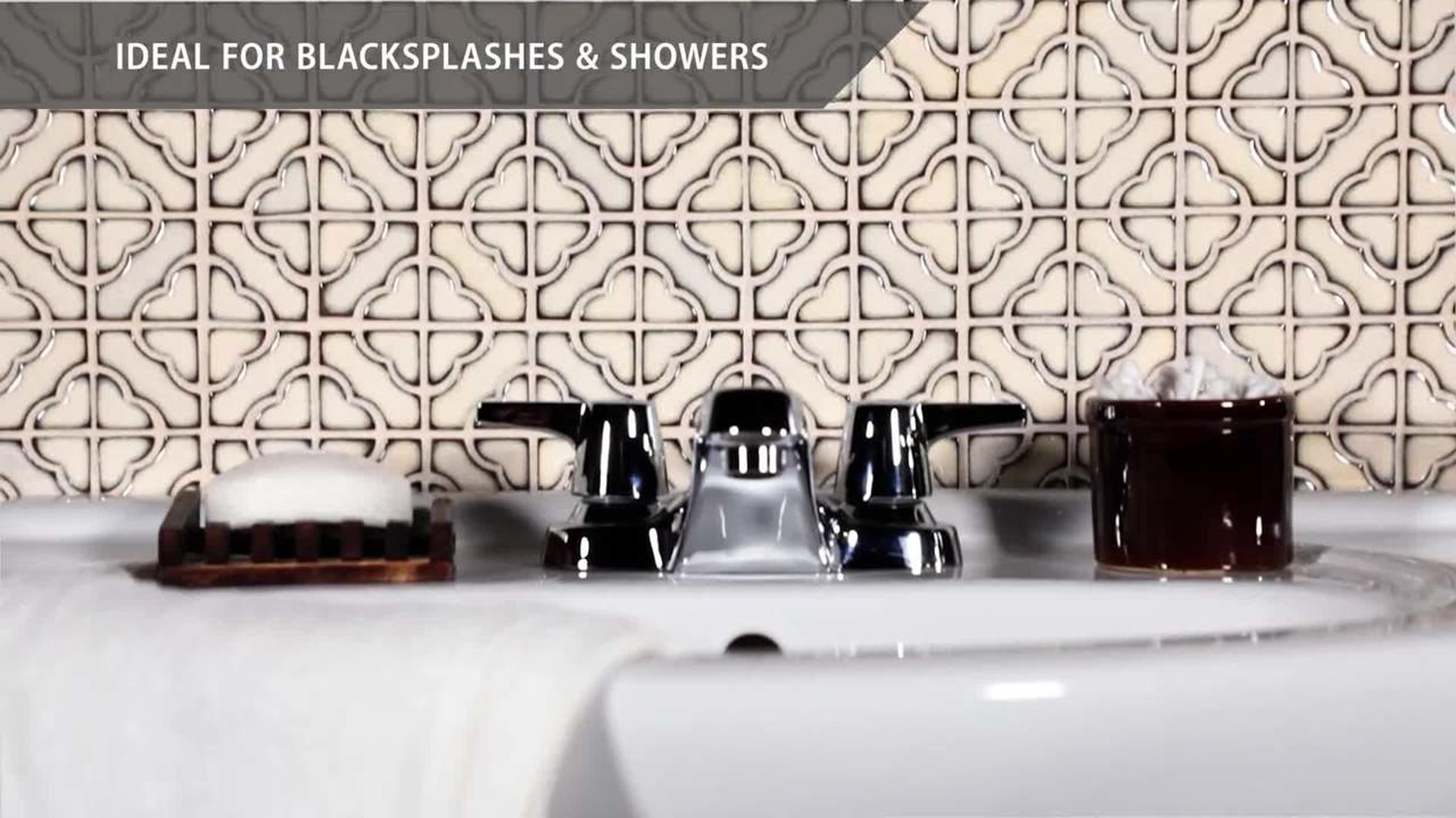 Tower Beige Porcelain Floor and Wall Tile - Mediterranean - Mosaic Tile ...