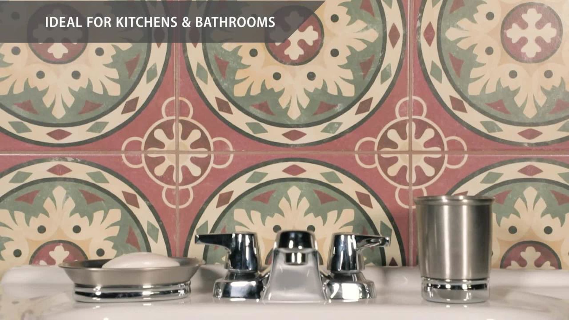 Habana Rosso Porcelain Floor and Wall Tile - Contemporary - Wall And ...