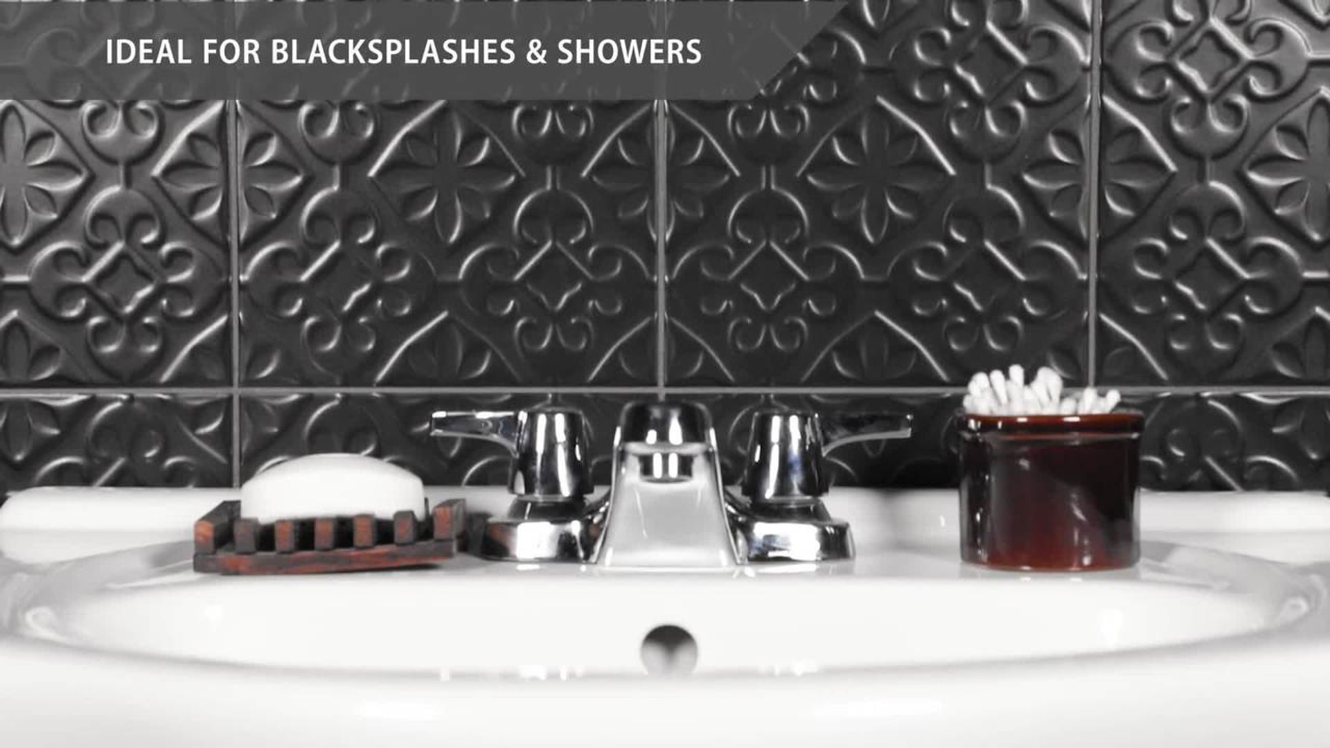 Triplex Valverde Black Ceramic Wall Tile - Contemporary - Wall And ...