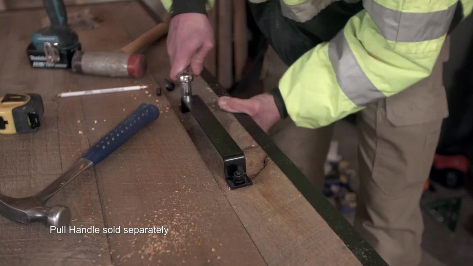 Economy Straight Strap Barn Door Hardware Set, Track Length: 48 ...