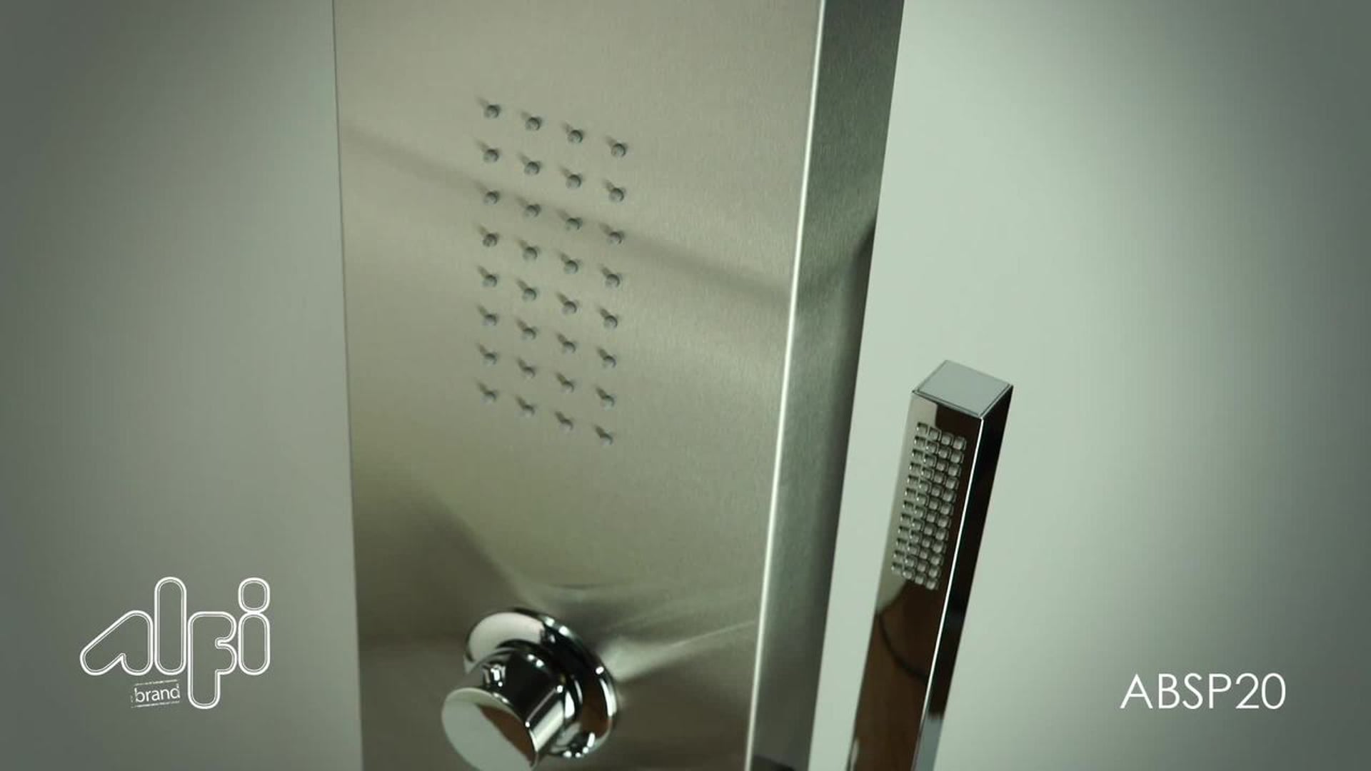 Modern Stainless Steel Shower Panel with 2 Body Sprays - Contemporary ...